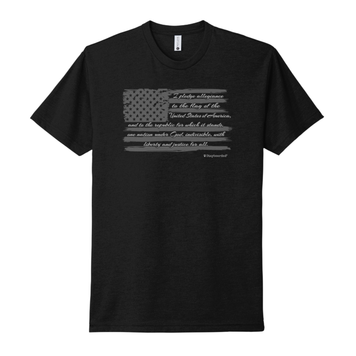 Staybearded® T-shirts "Pledge of Allegiance FLag" – STAYBEARDED®